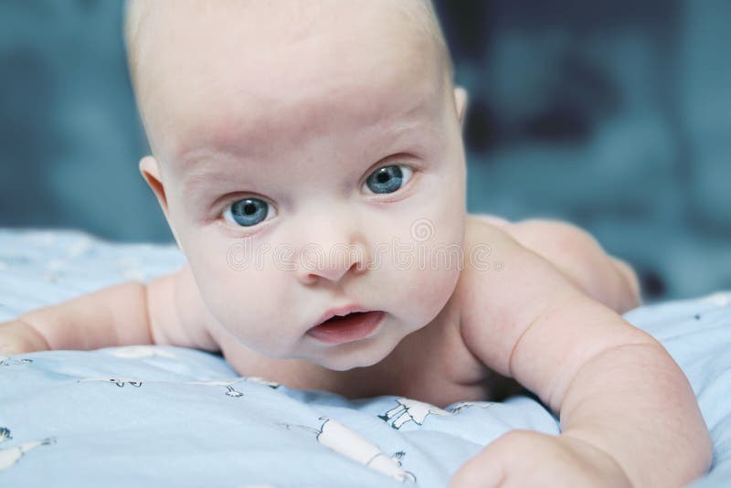 Indigo Baby As a Space Alien Stock Image - Image of care, joyful: 6425985