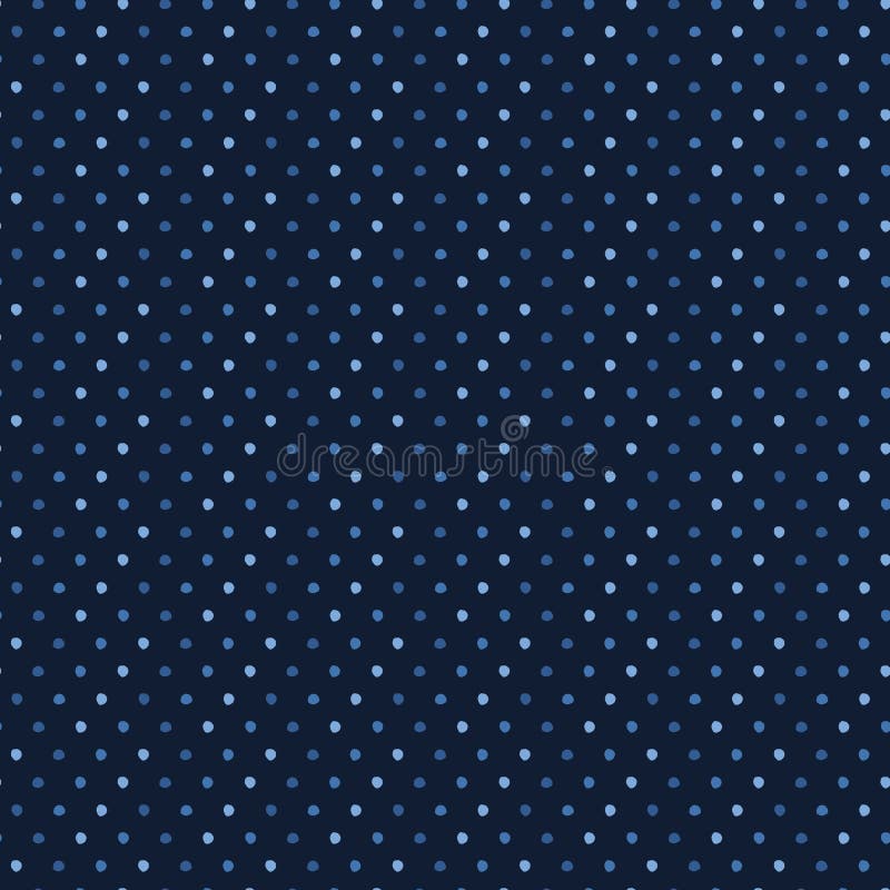 Indigo Blue Abstract Organic Cut Dotty Circles. Vector Pattern Seamless ...