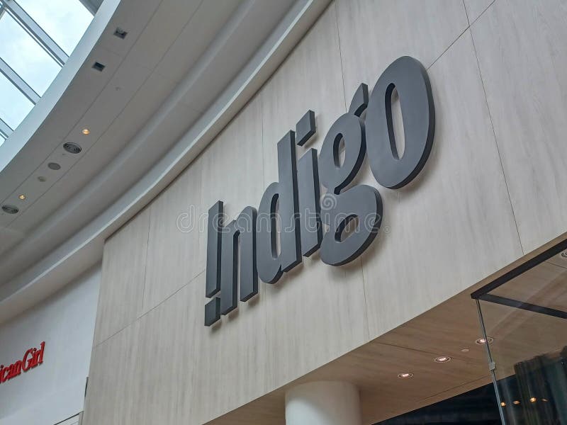 Indigo book store sign editorial stock image. Image of company - 330653789