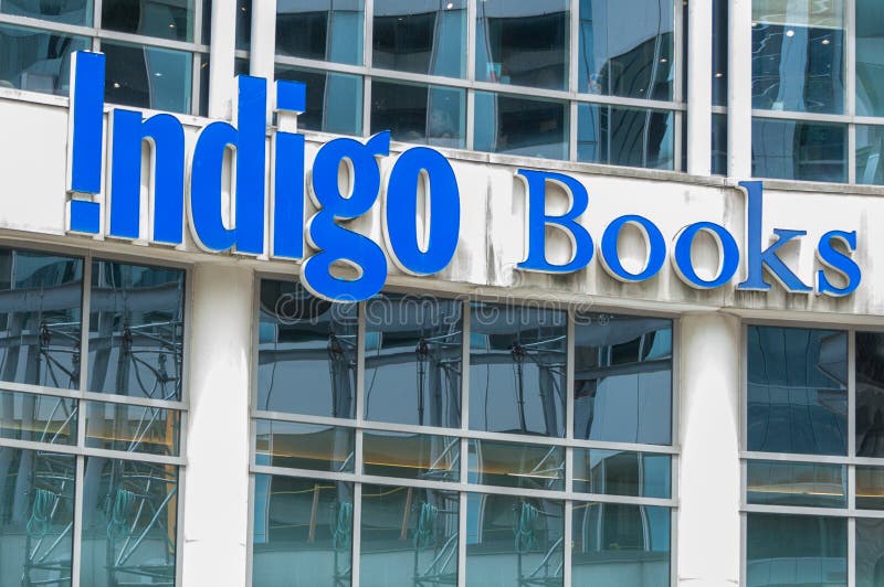 Indigo book store sign editorial stock photo. Image of education ...