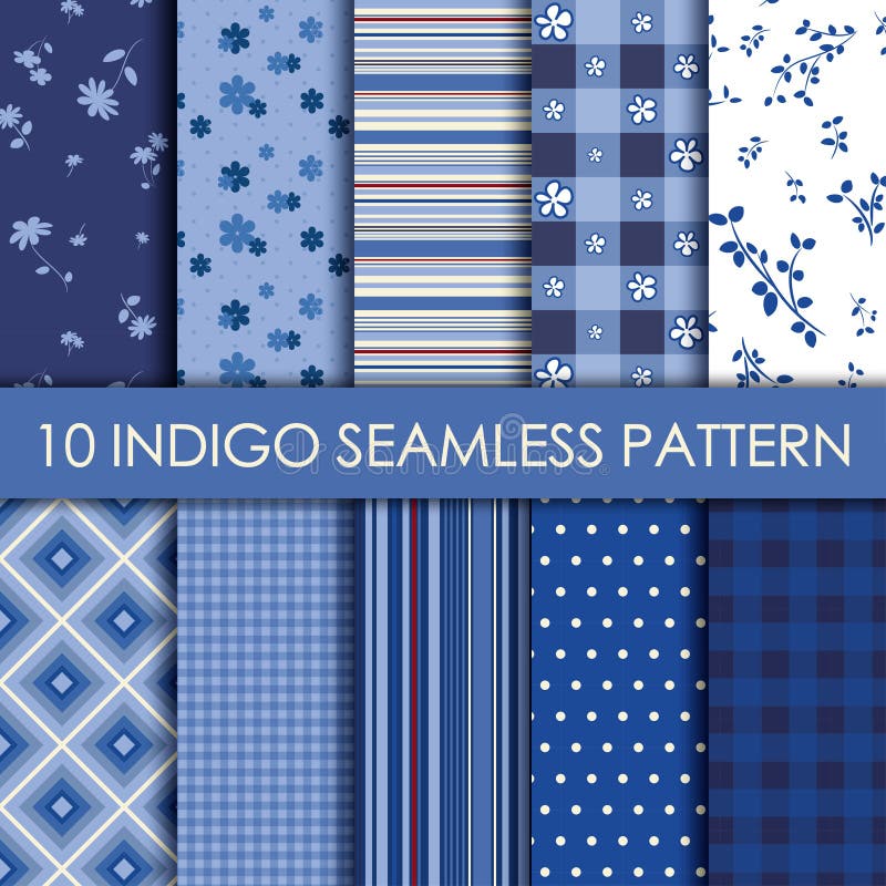Indigo Collection Background Stock Vector - Illustration of texture ...