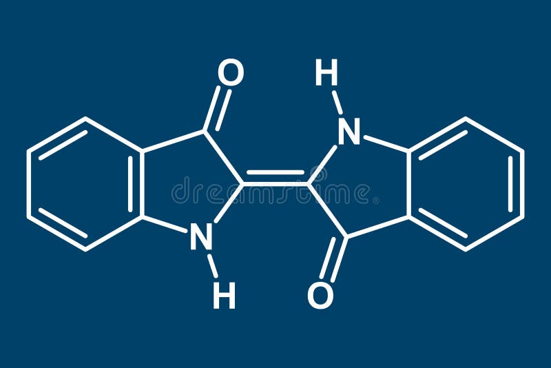 Indigo Formula on the Indigo Background Stock Vector - Illustration of ...