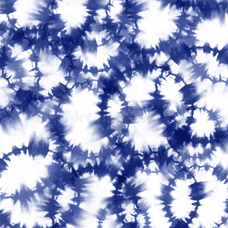 Indigo Shibori Style Hand Painted Abstract Background Stock Vector ...