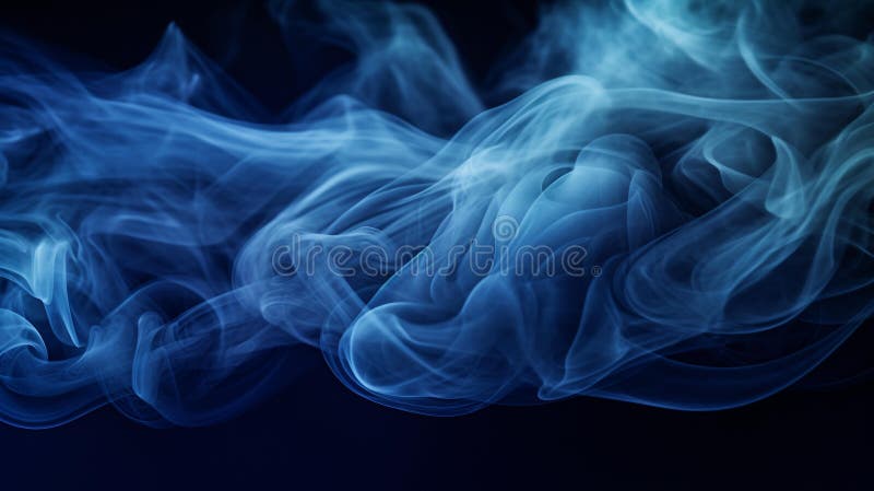 Indigo Smoke Background, AI-Generated Stock Illustration - Illustration ...