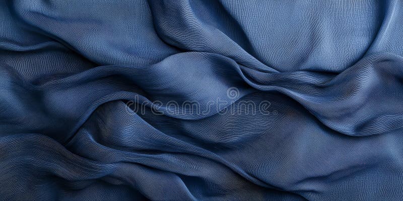 Indigo Textures Wallpaper with Smooth Silk Waves. a Deep and Modern ...
