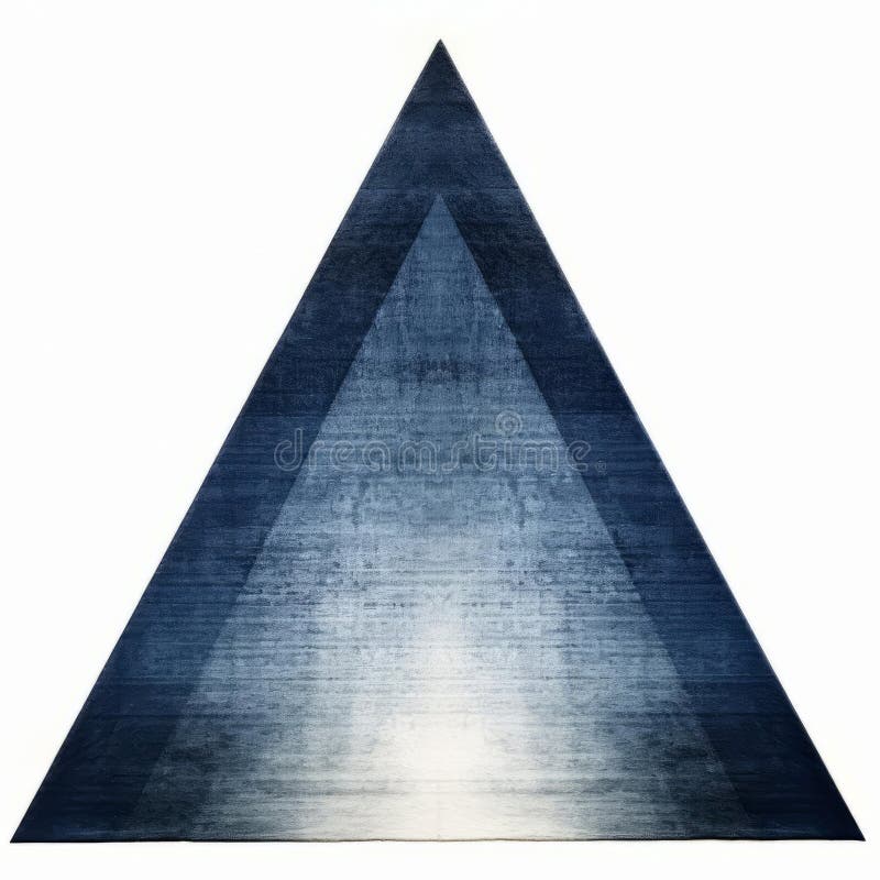 Indigo Trapezoid on White Isolated Background with Elegance Stock ...