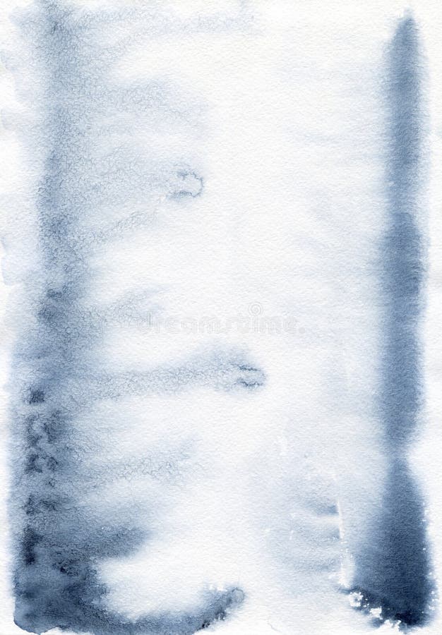 Indigo Watercolor Hand Painted Background Stock Illustration ...