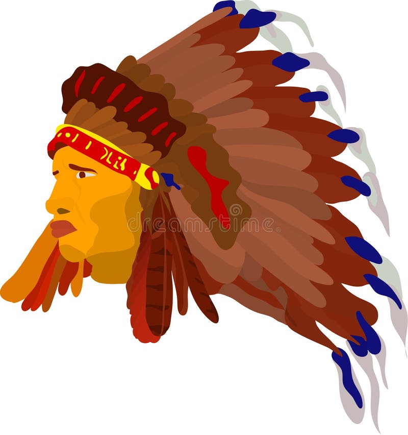 Indio ilustración del vector. Ilustración de retrato, cultura - 9816049