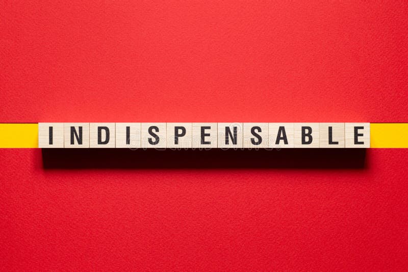 Indispensable Word Concept on Cubes Stock Photo - Image of organize ...