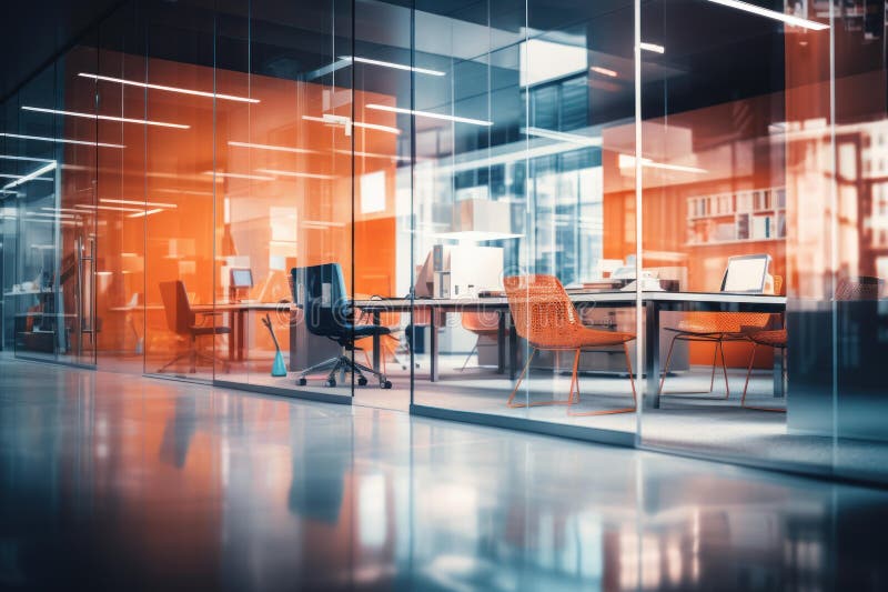 Indistinct Office Blurred People. Generate Ai Stock Illustration ...