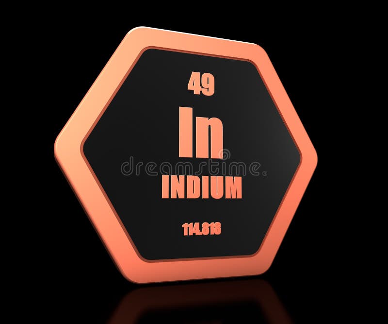 Indium Periodic Table Gold Stock Illustrations – 74 Indium Periodic ...