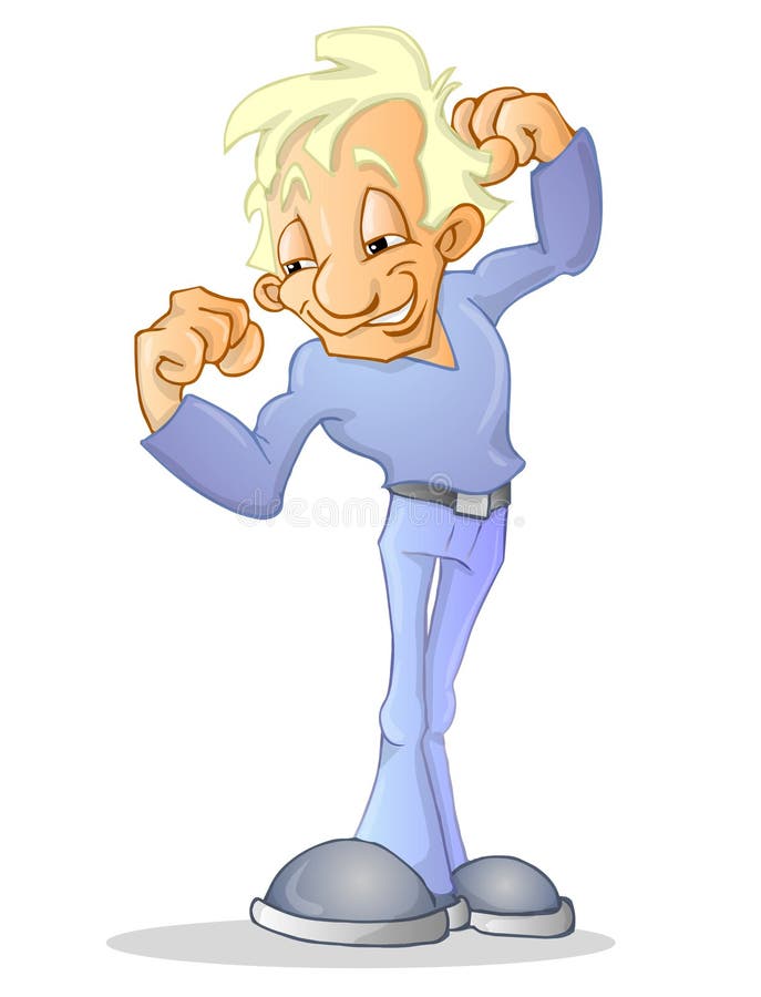 Indivíduo magro ilustração stock. Ilustração de cumprimento - 7756636