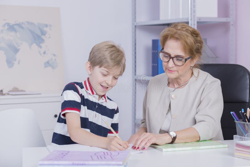 During the Individual Classes Stock Image - Image of concentrated ...