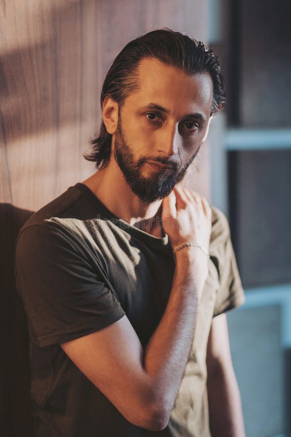 Contemplative Man Standing Alone on a Boat, Vast Calm Waters, Surreal ...