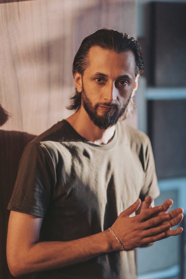 Contemplative Man Standing Alone on a Boat, Vast Calm Waters, Surreal ...