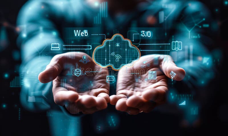Individual Cradling an Innovative Web 3.0 Cloud Computing Concept ...