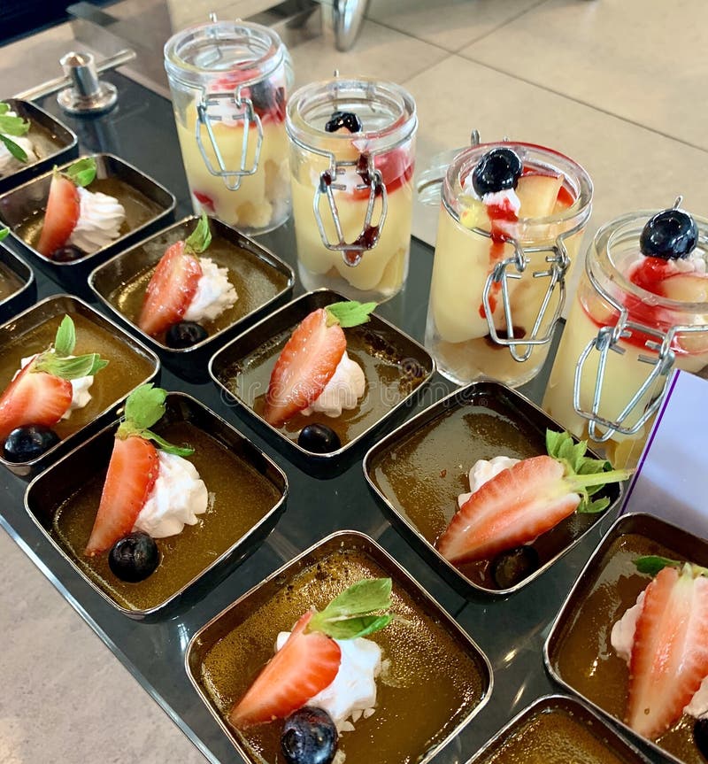 Individual dessert pots stock photo. Image of desserts - 167471496