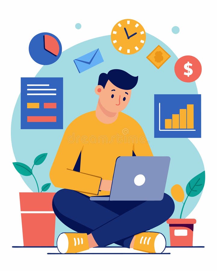 An Individual Diligently Tracking Their Expenses and Evaluating Their ...