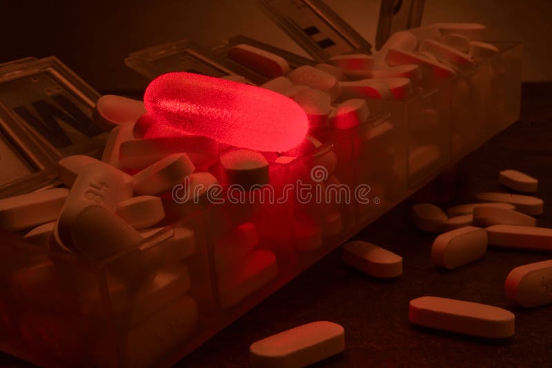 Flaxseed Oil and Acetaminophen Tablets Stock Image - Image of growth ...