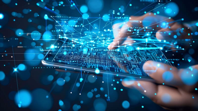 An Individual Engages with a Mobile Device Showcasing Advancements in ...