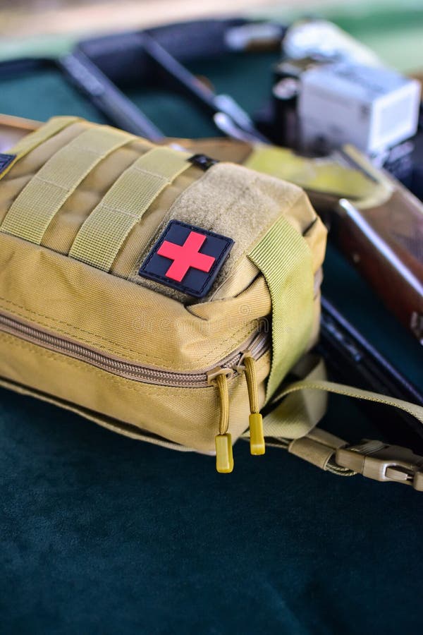 Individual First Aid Kit stock image. Image of design - 287845769