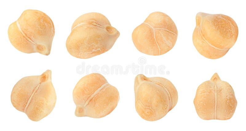 Collection of Chickpea Grains Stock Photo - Image of fiber, white ...