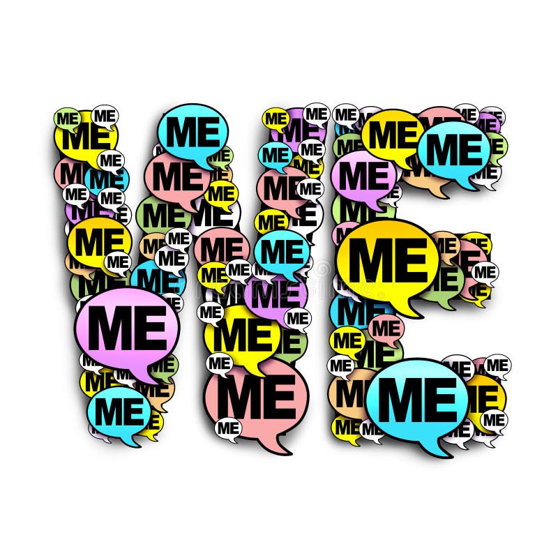 Individual and Group Strategy Stock Illustration - Illustration of ...