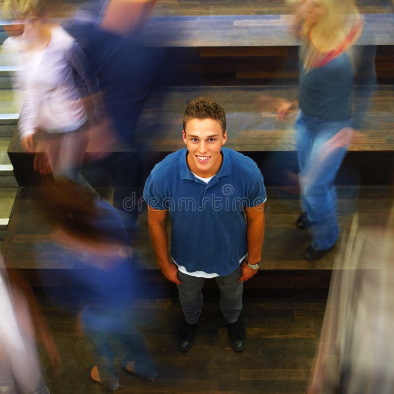 Individual - Handsome Young Man Standing Still Stock Image - Image of ...