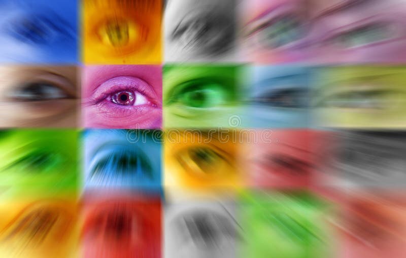 Multi color human eyes stock photo. Image of variant, eyes - 6351856