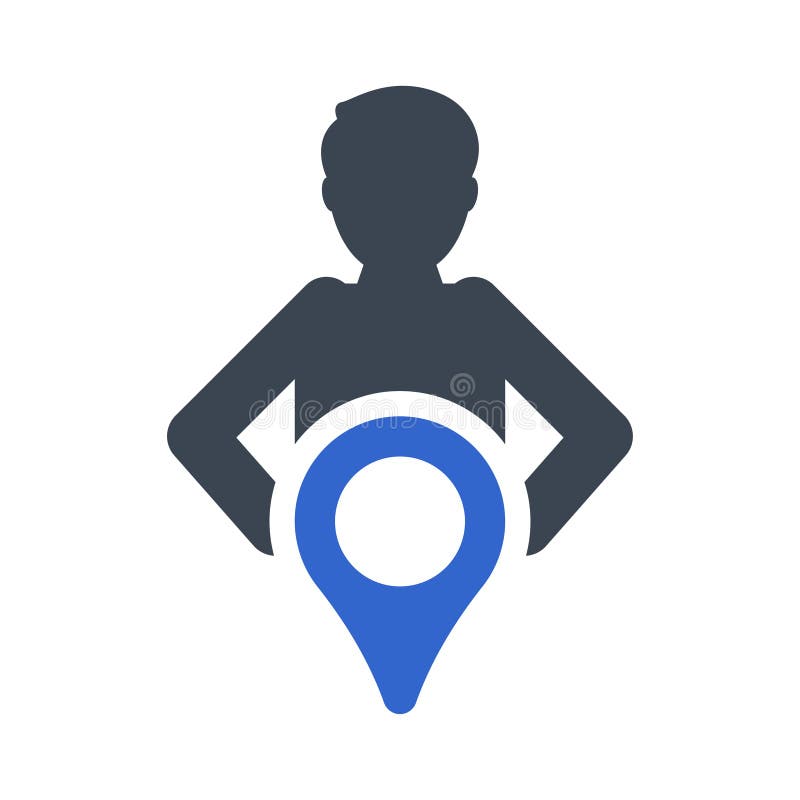 Individual location icon stock vector. Illustration of place - 263832728