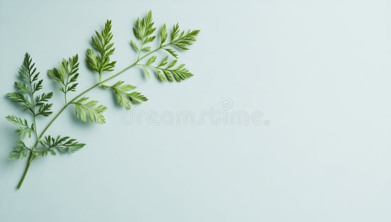An Individual Orange Carrot with Green Leaves is Positioned on a Plain ...