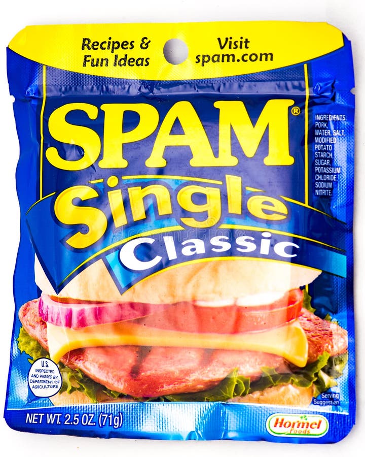 An Individual Package of Spam Classic Editorial Stock Photo - Image of ...