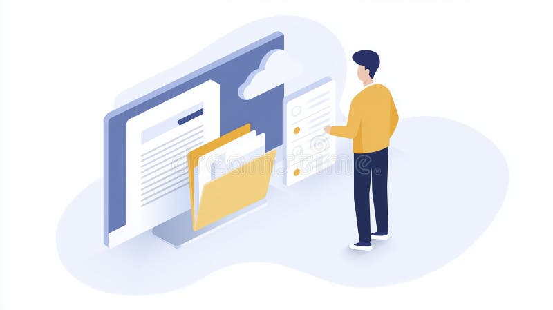 Individual Standing in Front of a Large Computer Screen Displaying ...