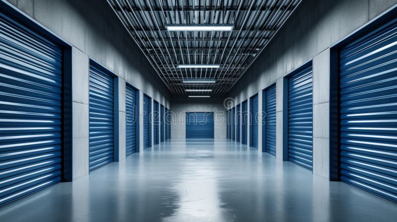 Individual Storage Units at Large Storage Facility. Stock Photo - Image ...