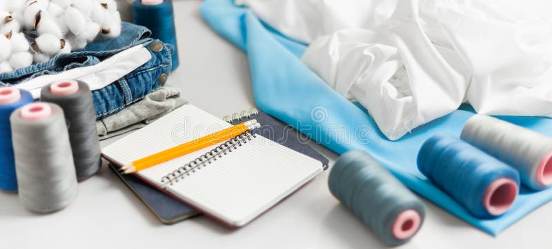 Individual Tailoring. Handmade Organic Clothing Stock Photo - Image of ...