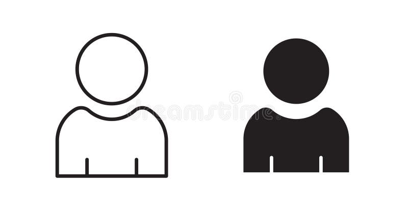 Individual Thin Line Vector Icon Set Stock Illustration - Illustration ...