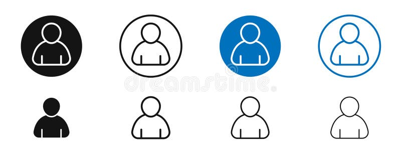 Individual Thin Line Vector Icon Set Stock Vector - Illustration of ...