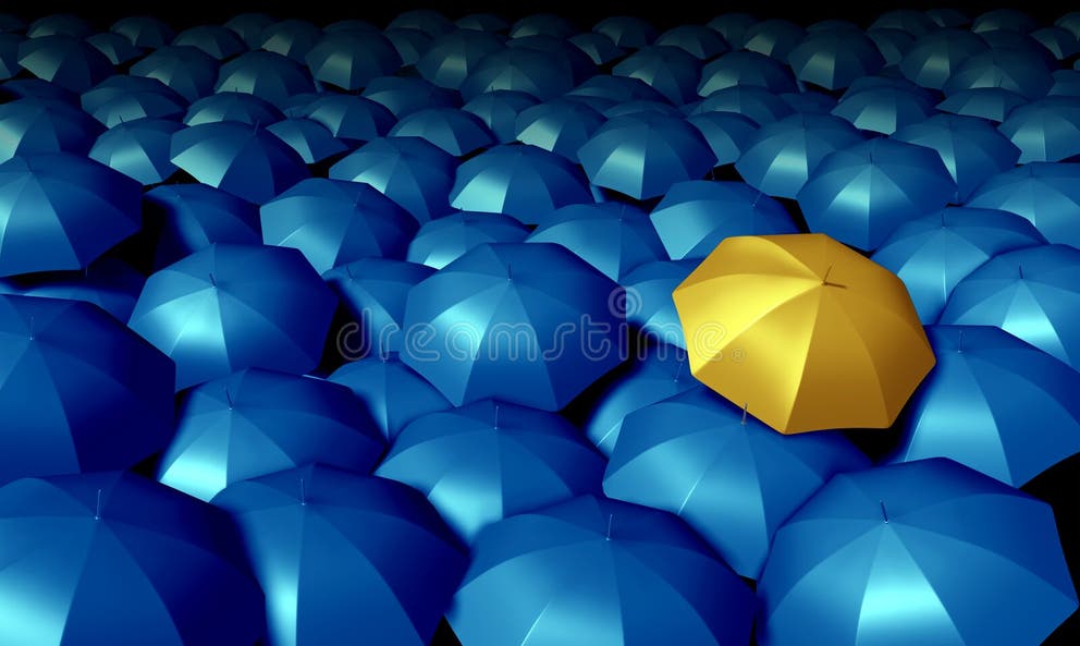 Individual thinking stock illustration. Illustration of single - 25594529