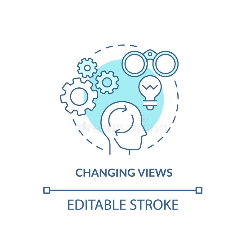 Individual Way of Thinking Concept Icon Stock Vector - Illustration of ...