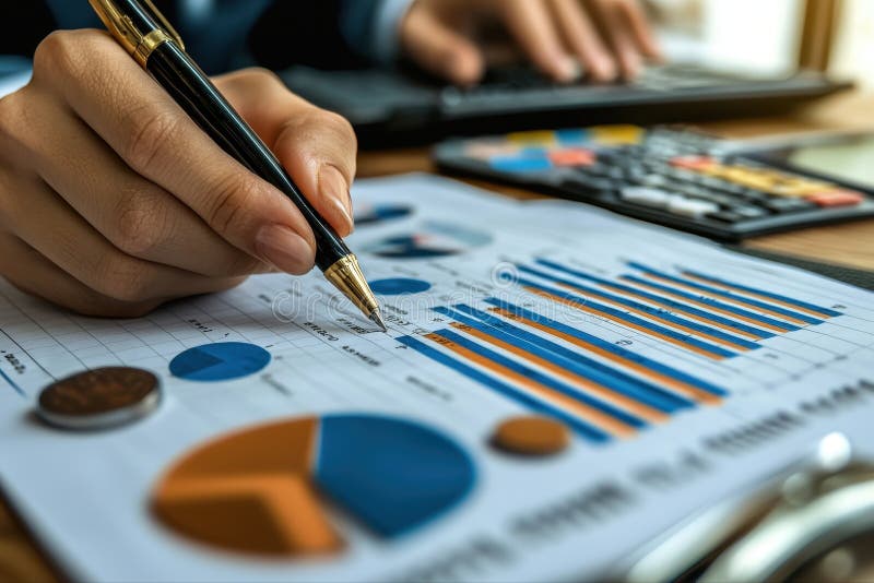 Individual Writing on Paper with Pen Reflecting Thoughtful Planning ...