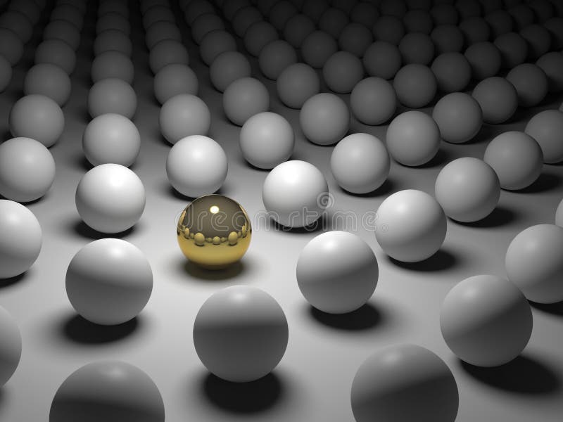 Individualismus Und Einzigartigkeit Des Konzeptes 3D Stock Abbildung ...