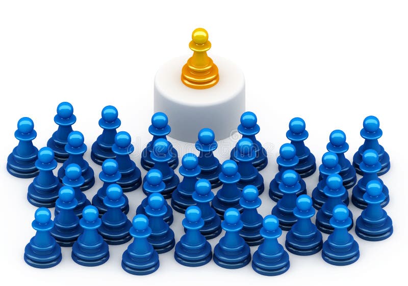 Individuality concept stock illustration. Illustration of standing ...