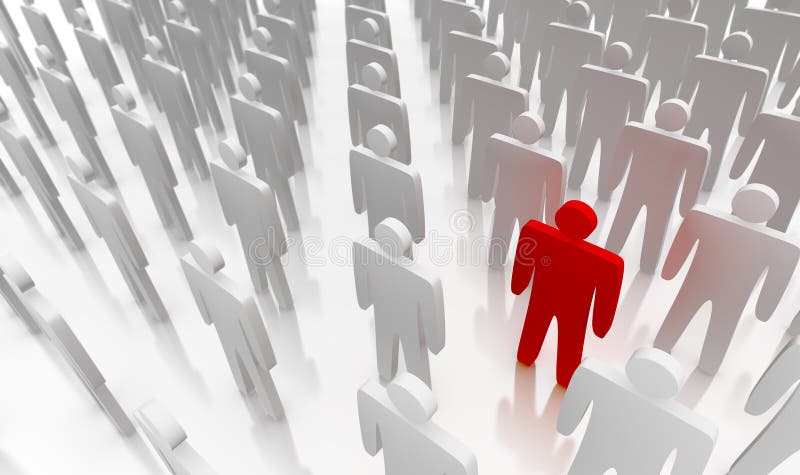 Individuality concept stock illustration. Illustration of business ...