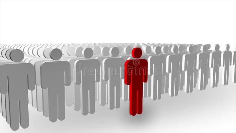 Individuality concept stock illustration. Illustration of competition ...