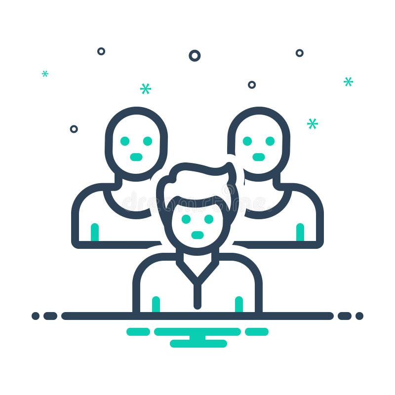 Mix Icon for Individually, One by One and Single Stock Vector ...