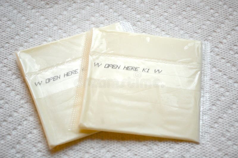Individually Wrapped Processed Cheese Food Stock Photo - Image of ...