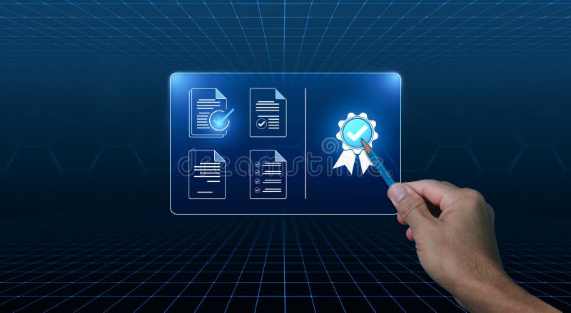 Individuals in Business Stroking Their Fingers an Emblem for Premier ...