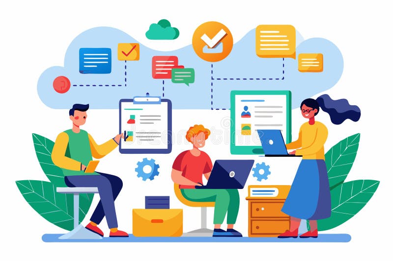 Individuals are Synchronizing Data on Their Computers, Utilizing ...