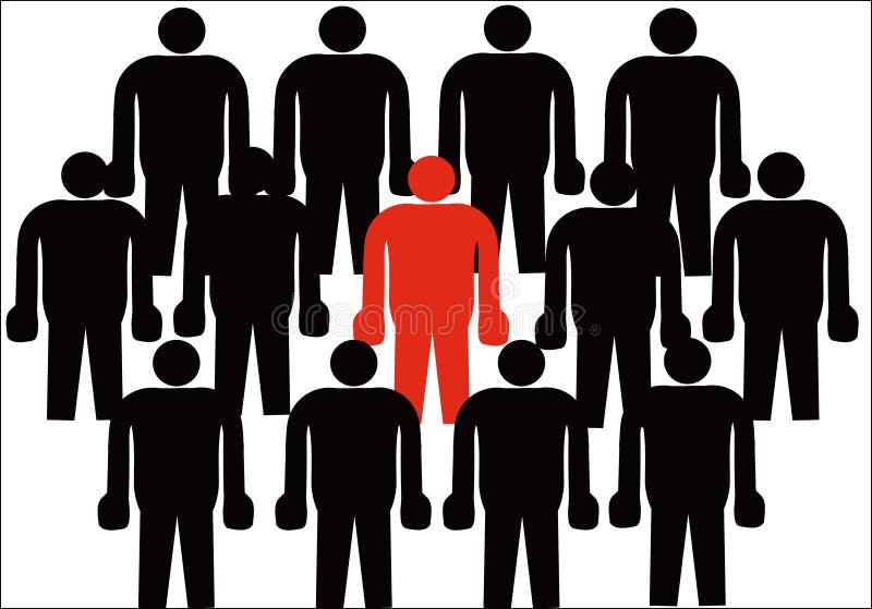 Individuellt vektor illustrationer. Illustration av individualism ...