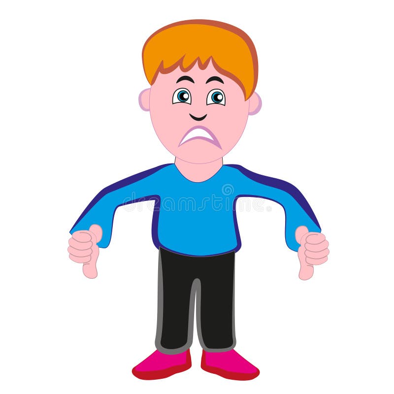 Individuo Contrariedad Enojado Ilustración del Vector - Ilustración de ...